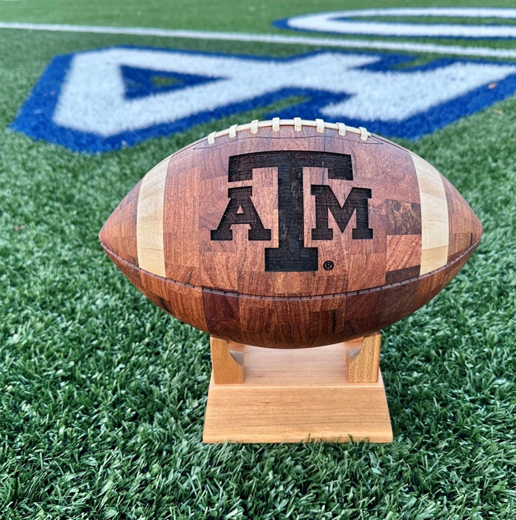 Handcrafted Wooden Footballs | High School and Collage