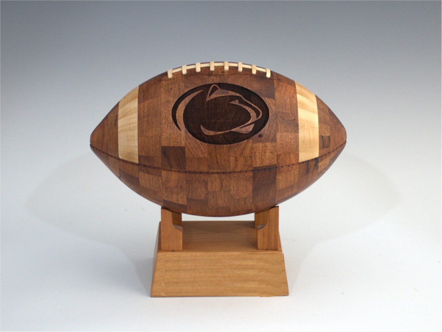 Handcrafted Wooden Footballs | High School and Collage