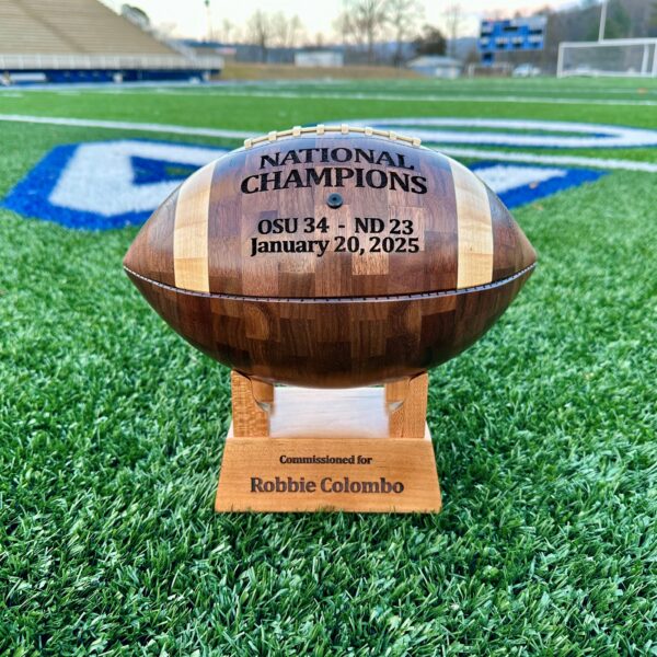 Handcrafted Wooden Footballs | High School and Collage