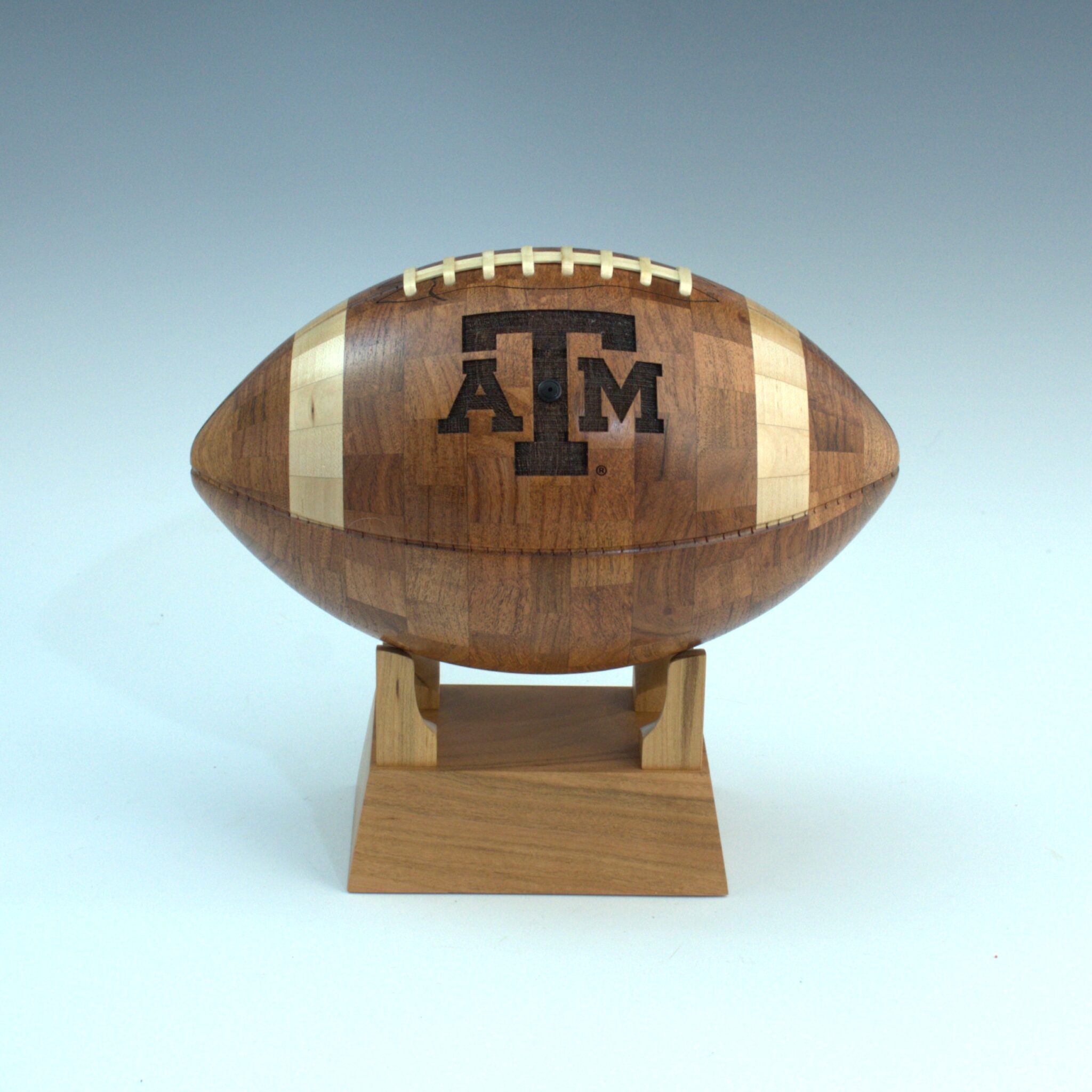 Handcrafted Wooden Footballs | High School and Collage