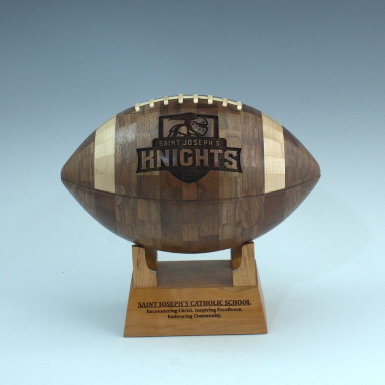 Handcrafted Wooden Footballs | High School and Collage